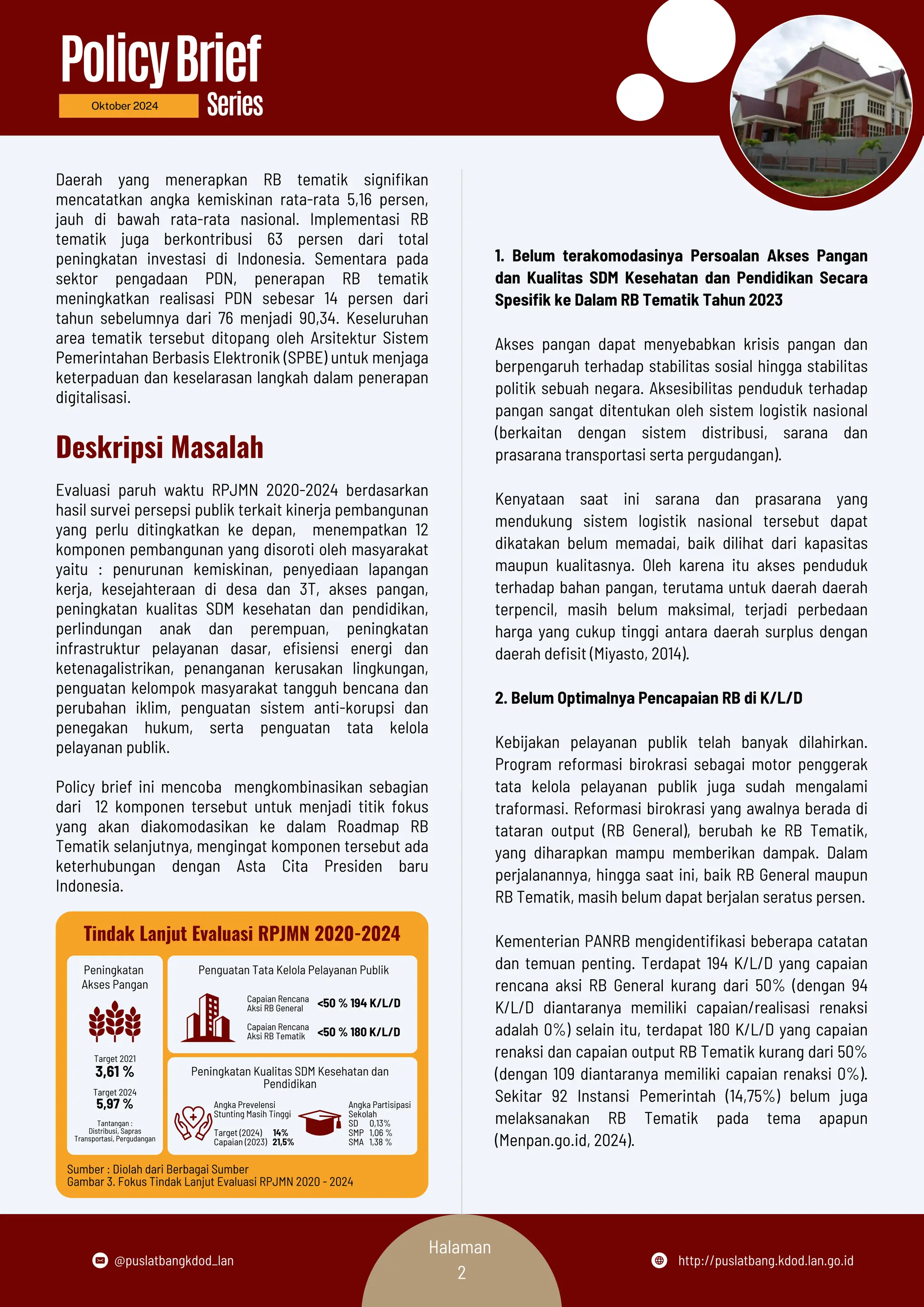 Policy Brief: Estafet Reformasi Birokasi Dalam Mendukung Asta Cita | PDF