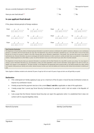 Pbf retrospective payment social security contributions | PDF