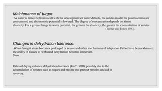 morphological and physiological characters changes - Drought Resistence ...