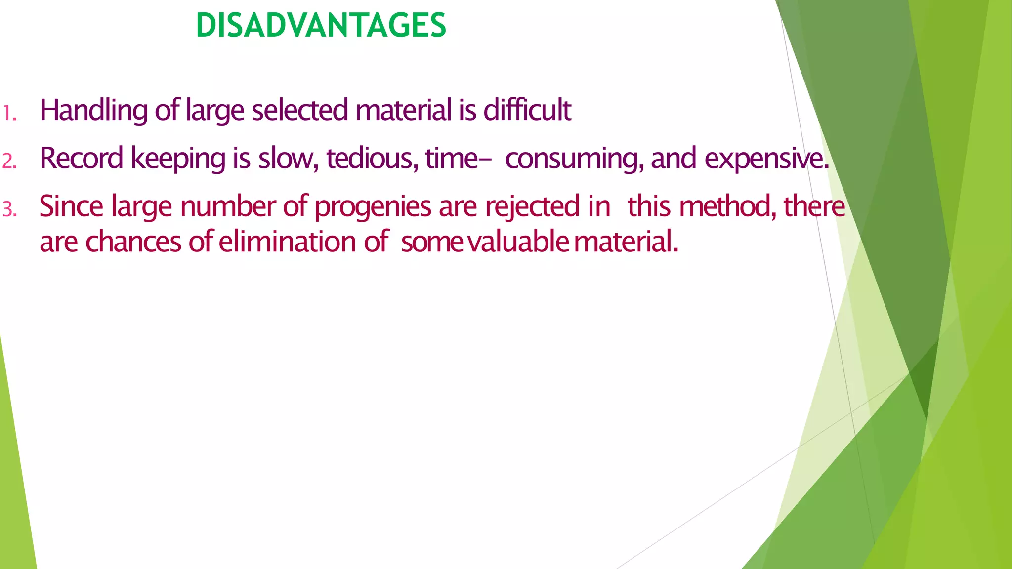 HANDLING OF SEGREGATING GENERATIONS | PPTX