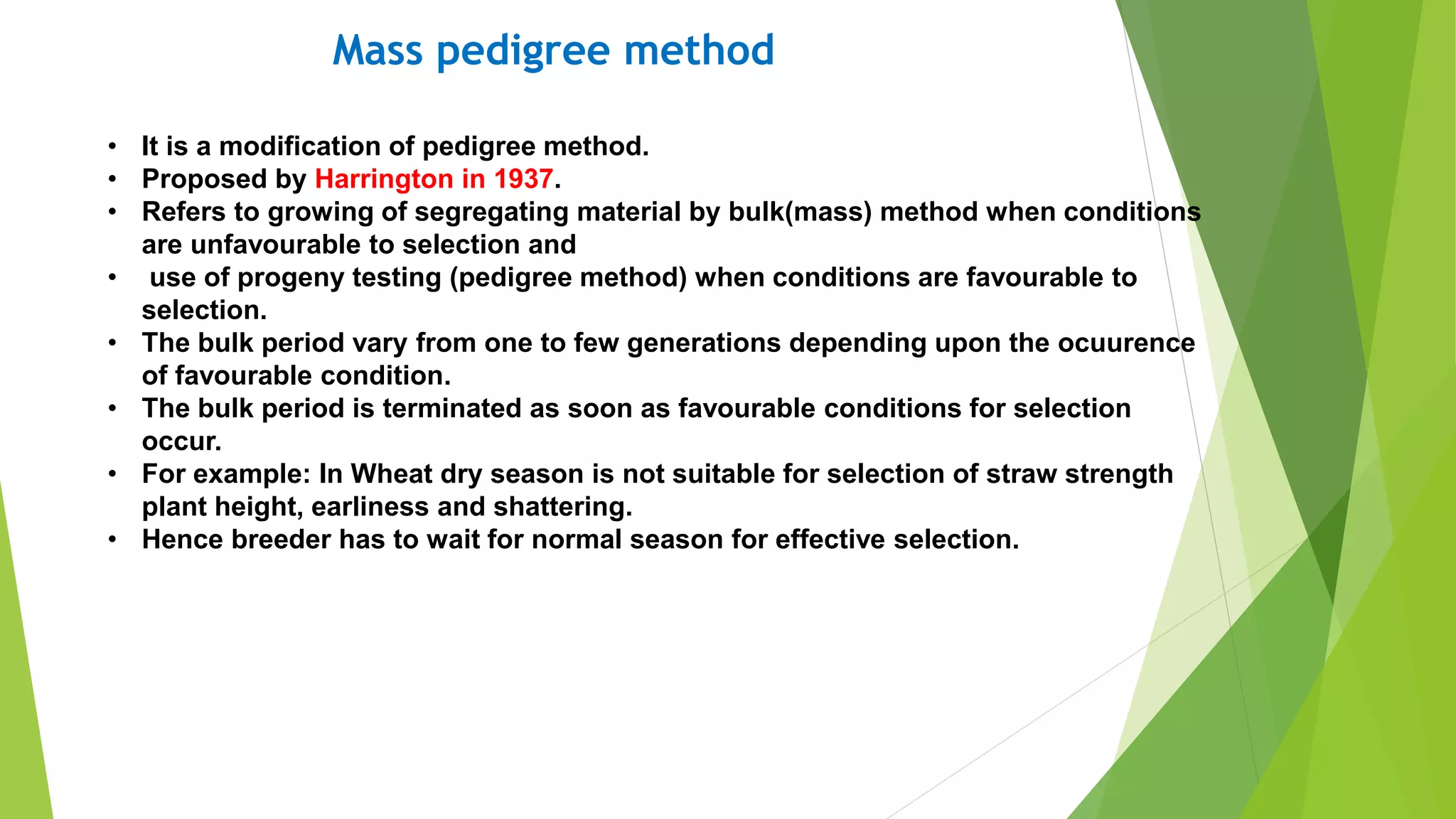HANDLING OF SEGREGATING GENERATIONS | PPTX