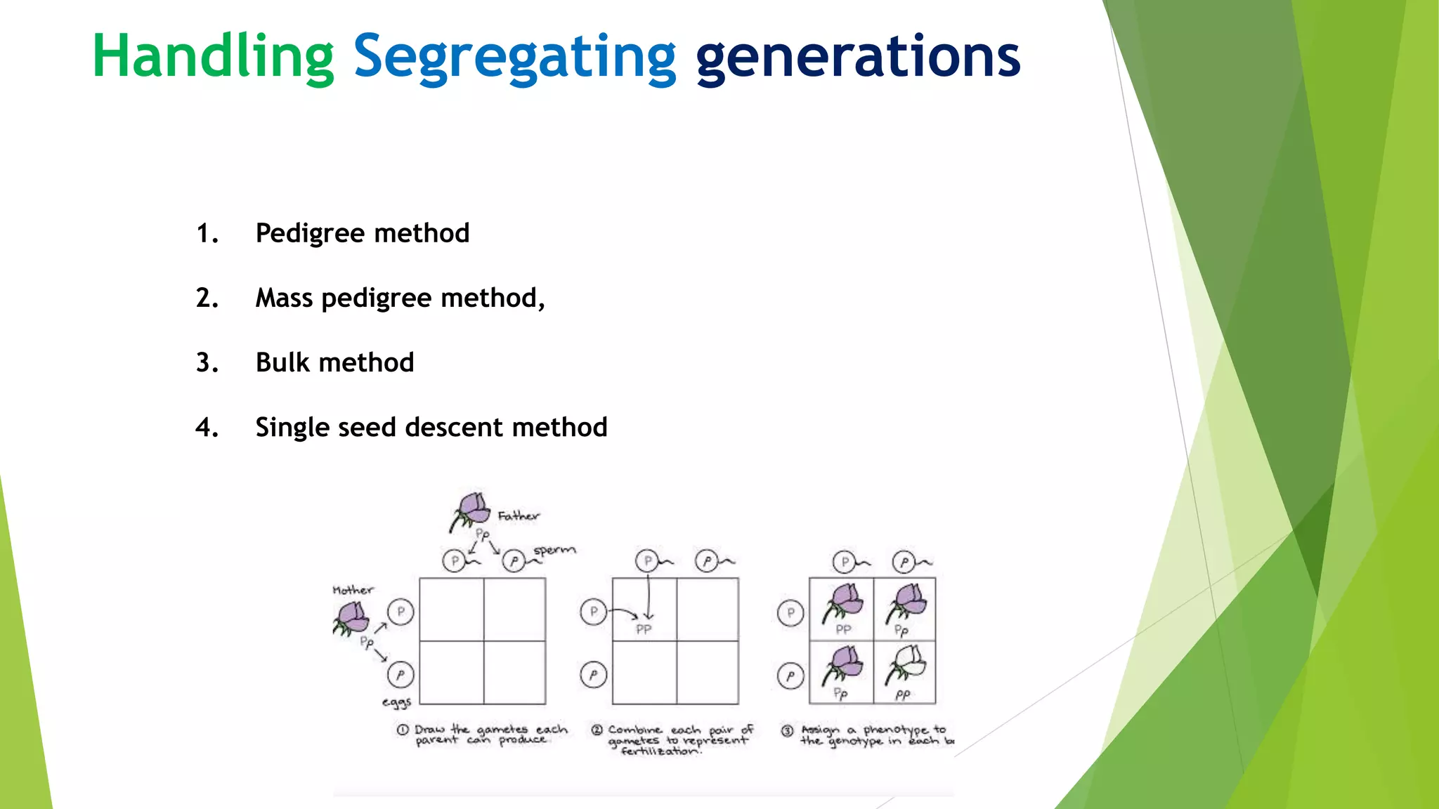 HANDLING OF SEGREGATING GENERATIONS | PPTX