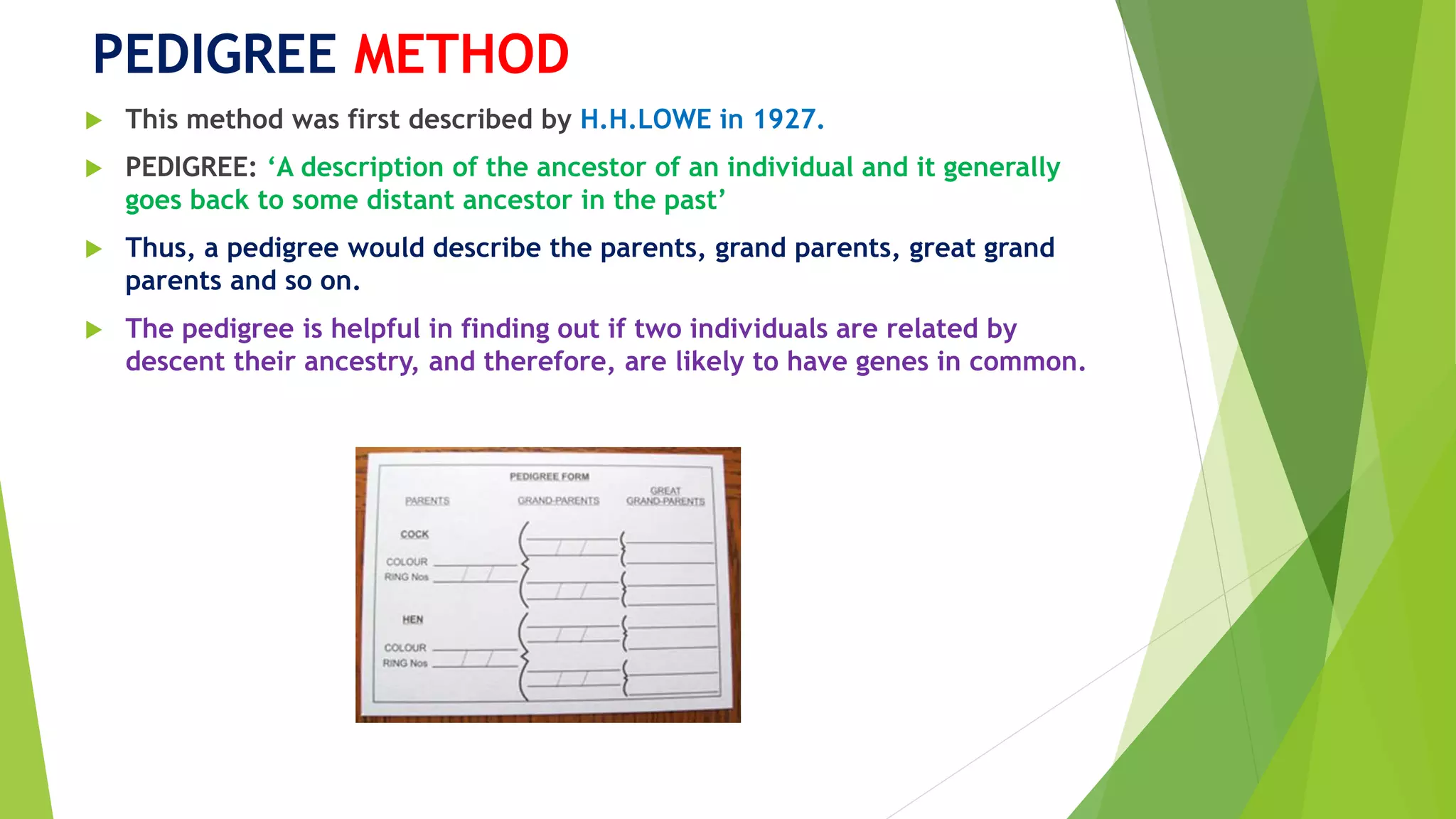 HANDLING OF SEGREGATING GENERATIONS | PPTX