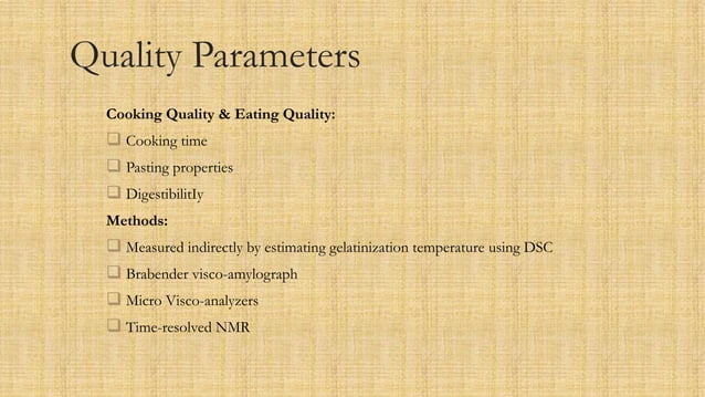 Rice Grain Quality parameters and Determination Tools | PPTX ...