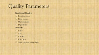 Rice Grain Quality parameters and Determination Tools | PPTX