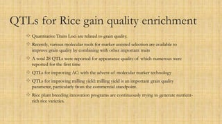 Rice Grain Quality parameters and Determination Tools | PPTX