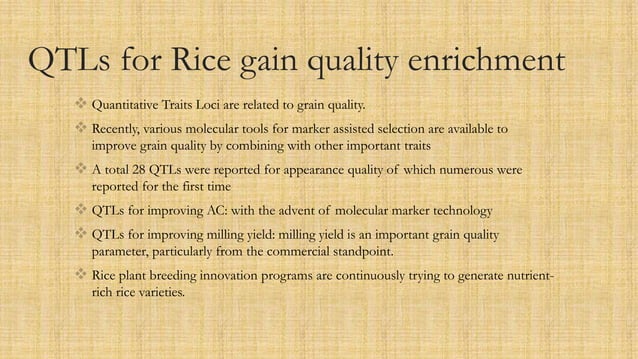 Rice Grain Quality parameters and Determination Tools | PPTX ...