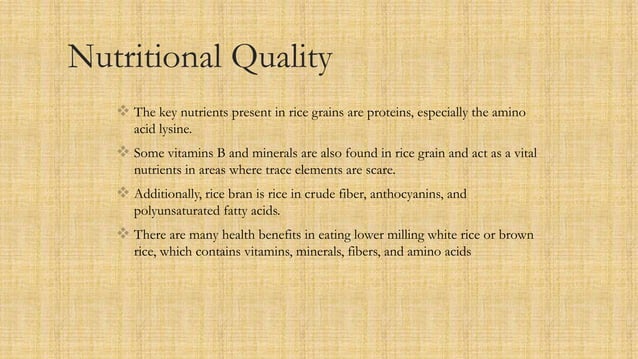 Rice Grain Quality parameters and Determination Tools | PPTX ...
