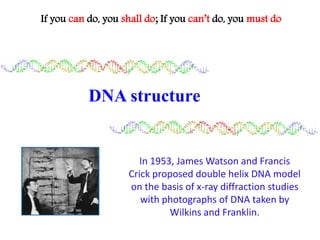DNA structure - double helix structure | PPTX