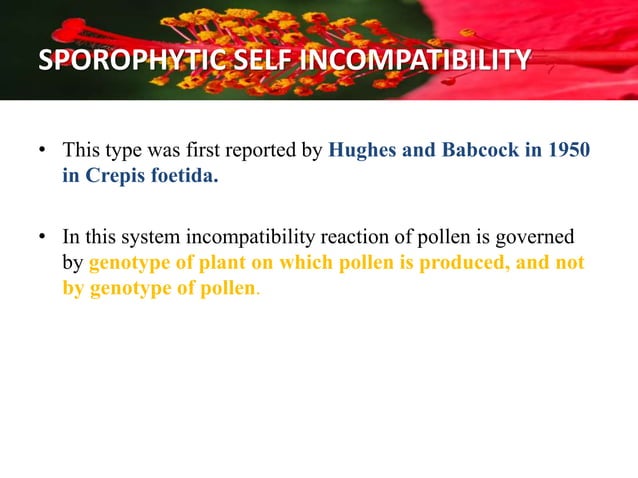 Self Incompatibility Barriers | PPTX | Gardening | Home & Garden