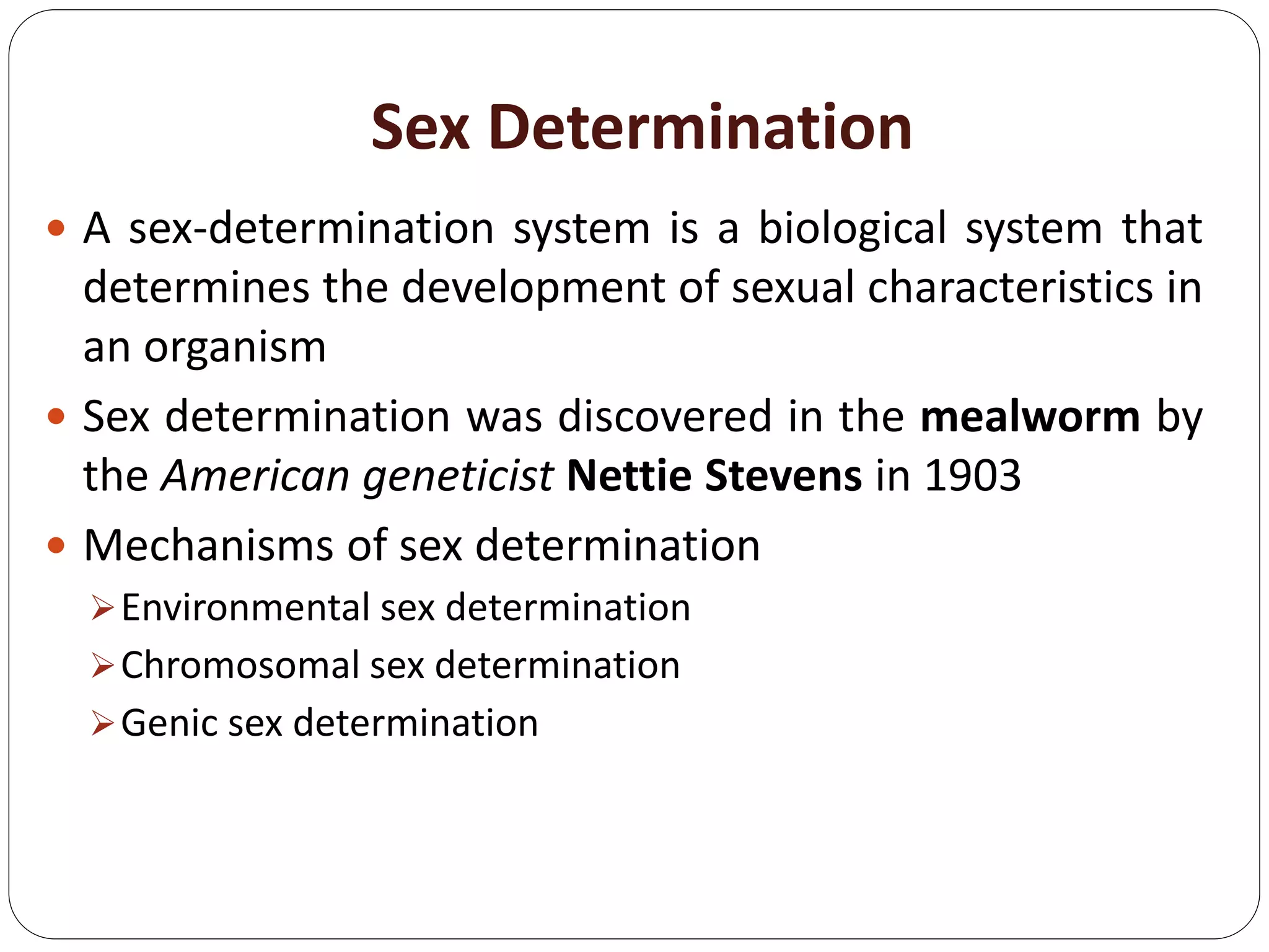 Environmental Control Sex Determination Pptx Reproductive Health