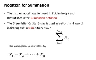 Mathematical Notations Biostatistics Logarithm | PDF