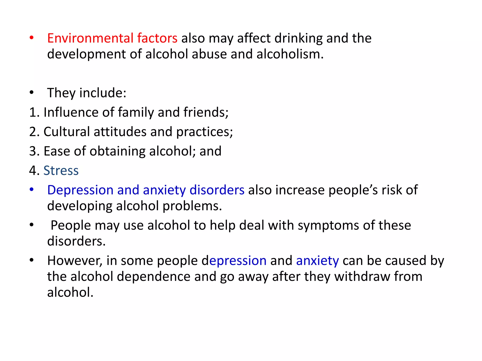 Alcoholism presentation | PPTX