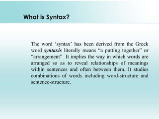 Syntax.english 12 | PPT