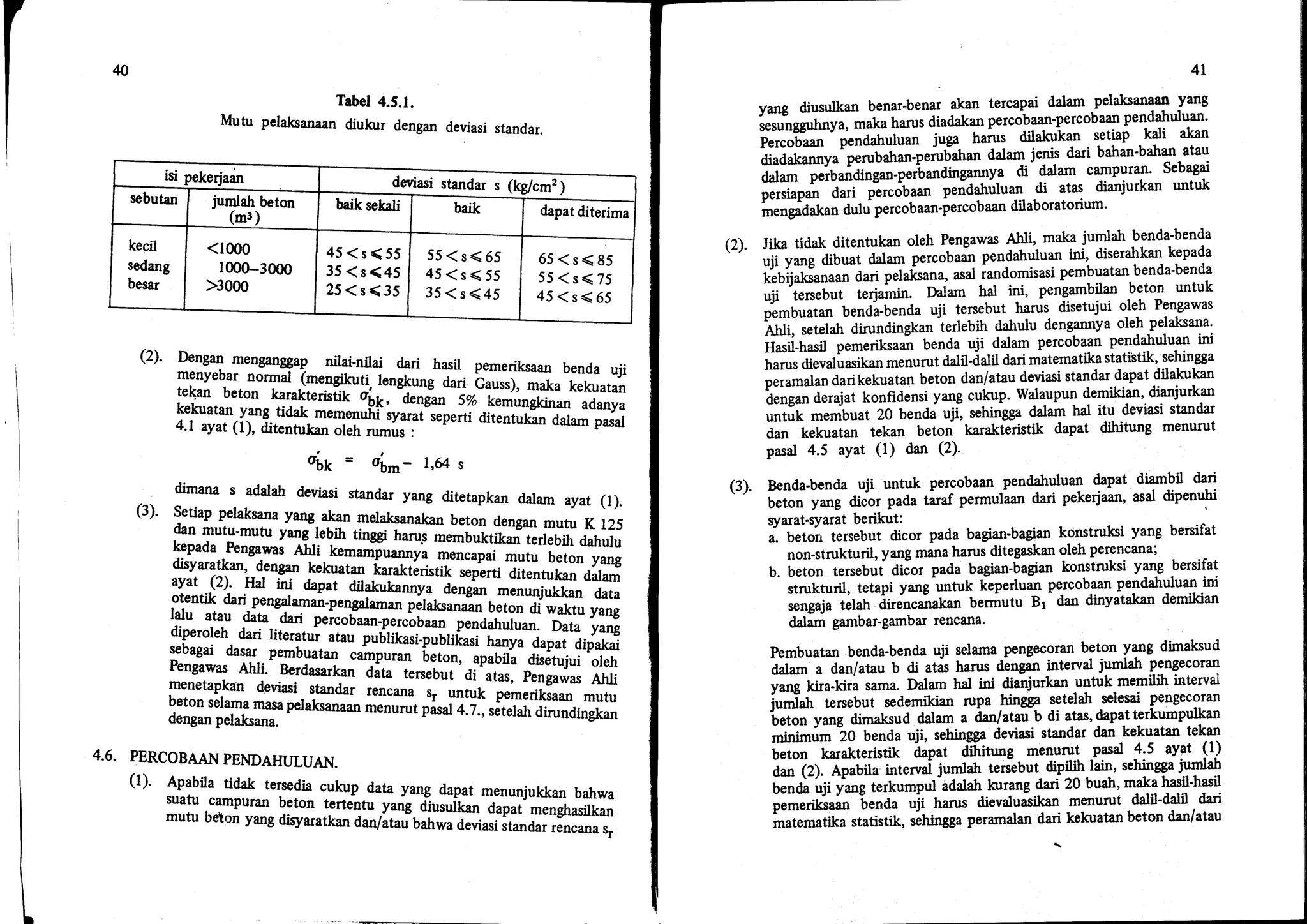 Peraturan Beton Bertulang Indonesia PBI 1971 | PDF