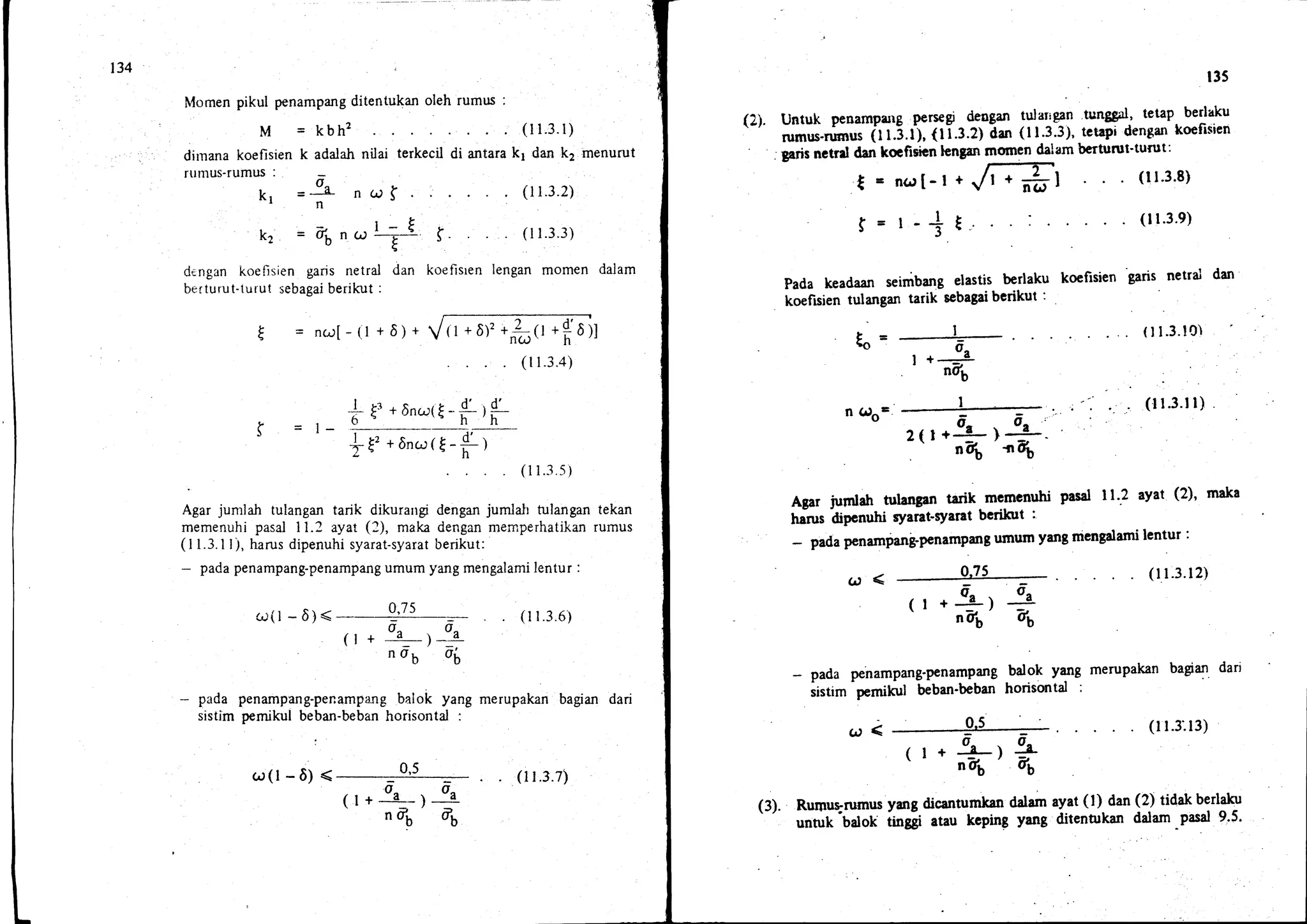 Peraturan Beton Bertulang Indonesia PBI 1971 | PDF