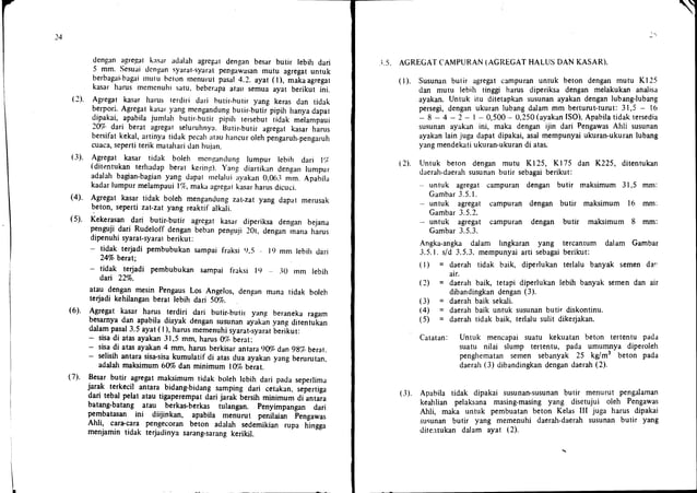 Peraturan Beton Bertulang Indonesia PBI 1971 | PDF