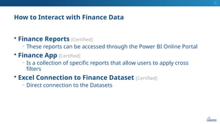 PBI_Finance DESCRIption of method to aquire | PPTX | Databases ...