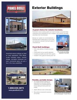 Panel Built Information Packet | PDF