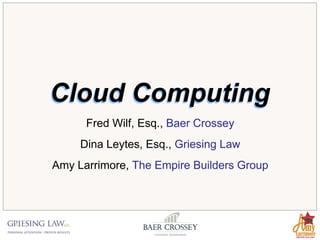 Cloud Computing Legal for Pennsylvania Bar Association | PPT