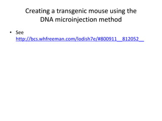 PBIO4500 Animal Genetic Engineering.ppt