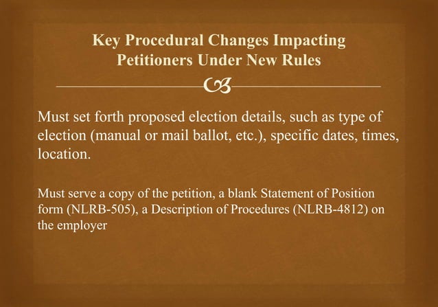 NLRB New Union Election Rules | PPTX