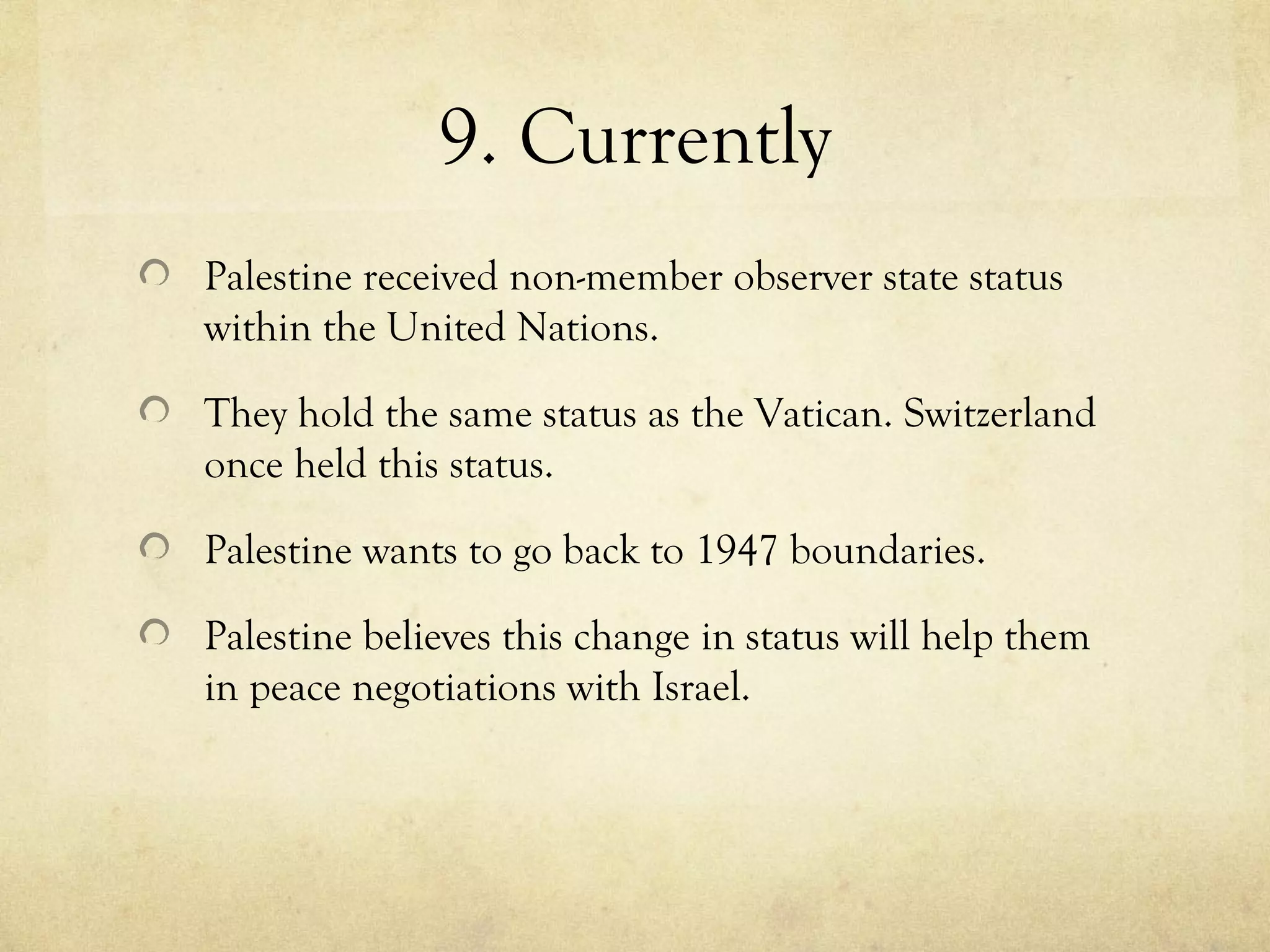 PB Top 10 Things About Israel Palestine Conflict | PPT