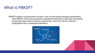 PBKDF2: Storing Sensitive Data Securely in Android Applications | PPTX