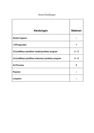 Pbkk3243 penilaian program bimbingan dan kaunseling | DOCX