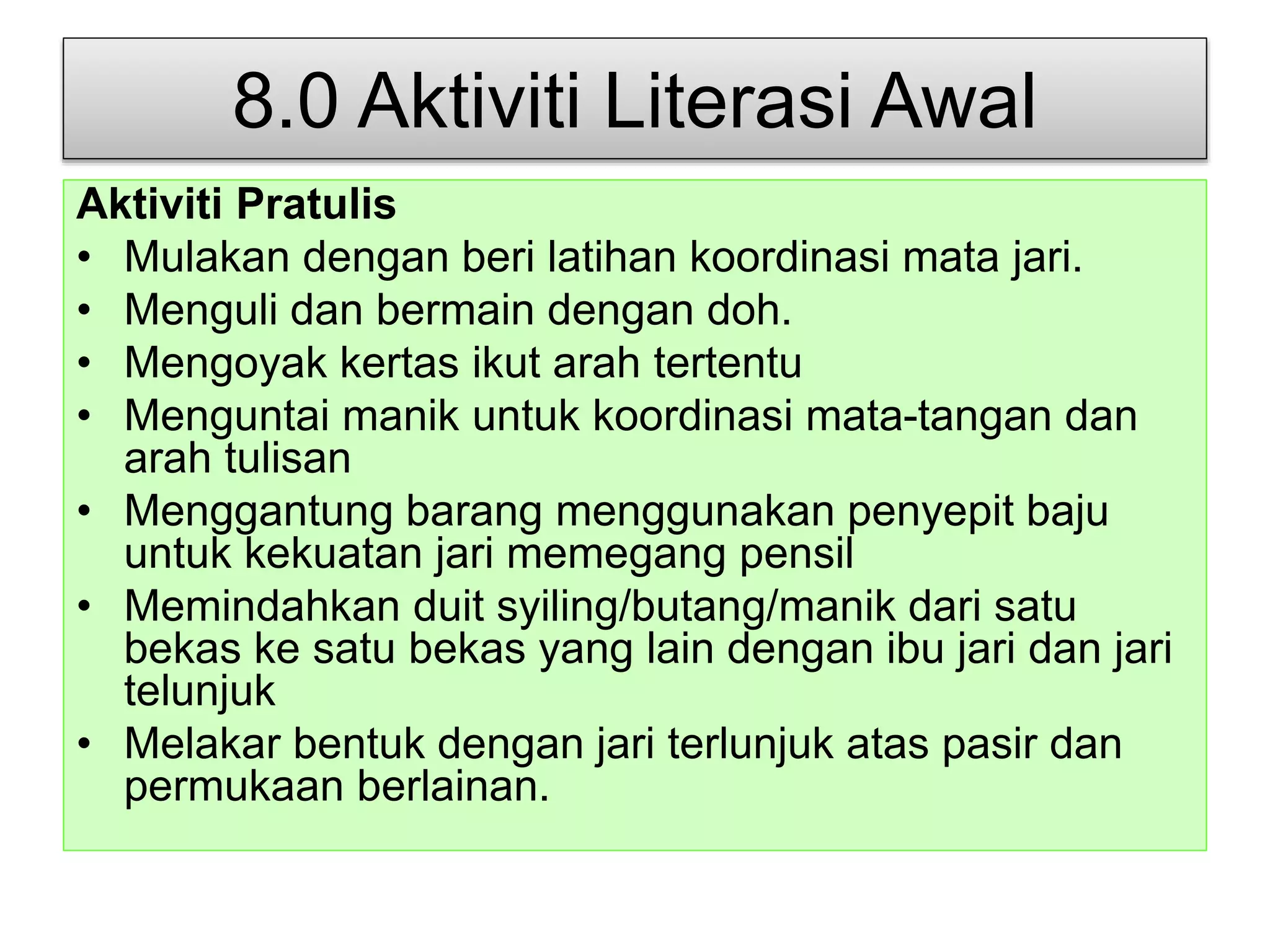 Perkembangan Bahasa, Komunikasi dan Literasi Awal | PPTX