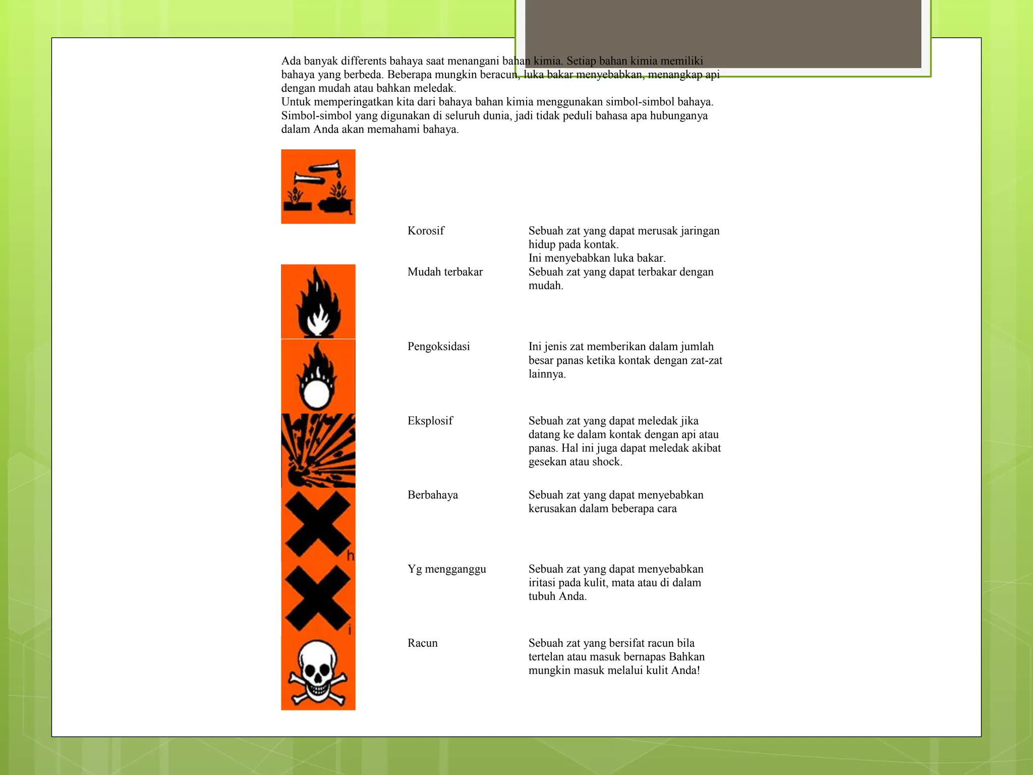 Penanganan Bahan Kimia beserta simbol .pptx