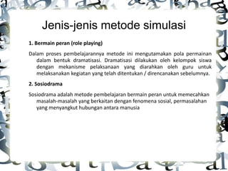Pembelajaran berbasis komputer model simulasi | PPTX