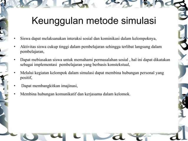 Pembelajaran berbasis komputer model simulasi | PPTX