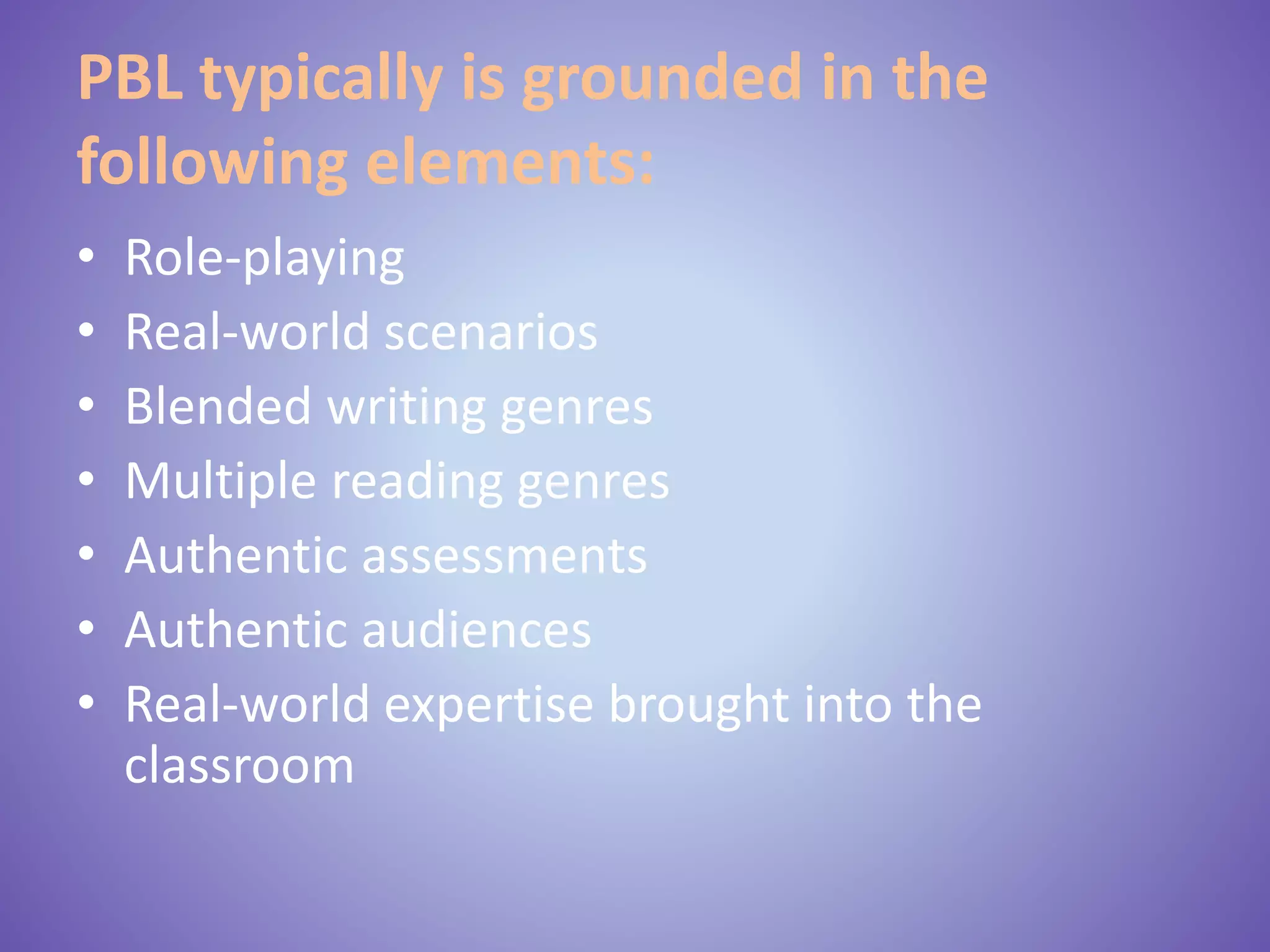 Project based learning | PPTX