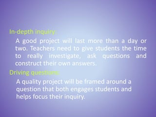 Project based learning | PPTX