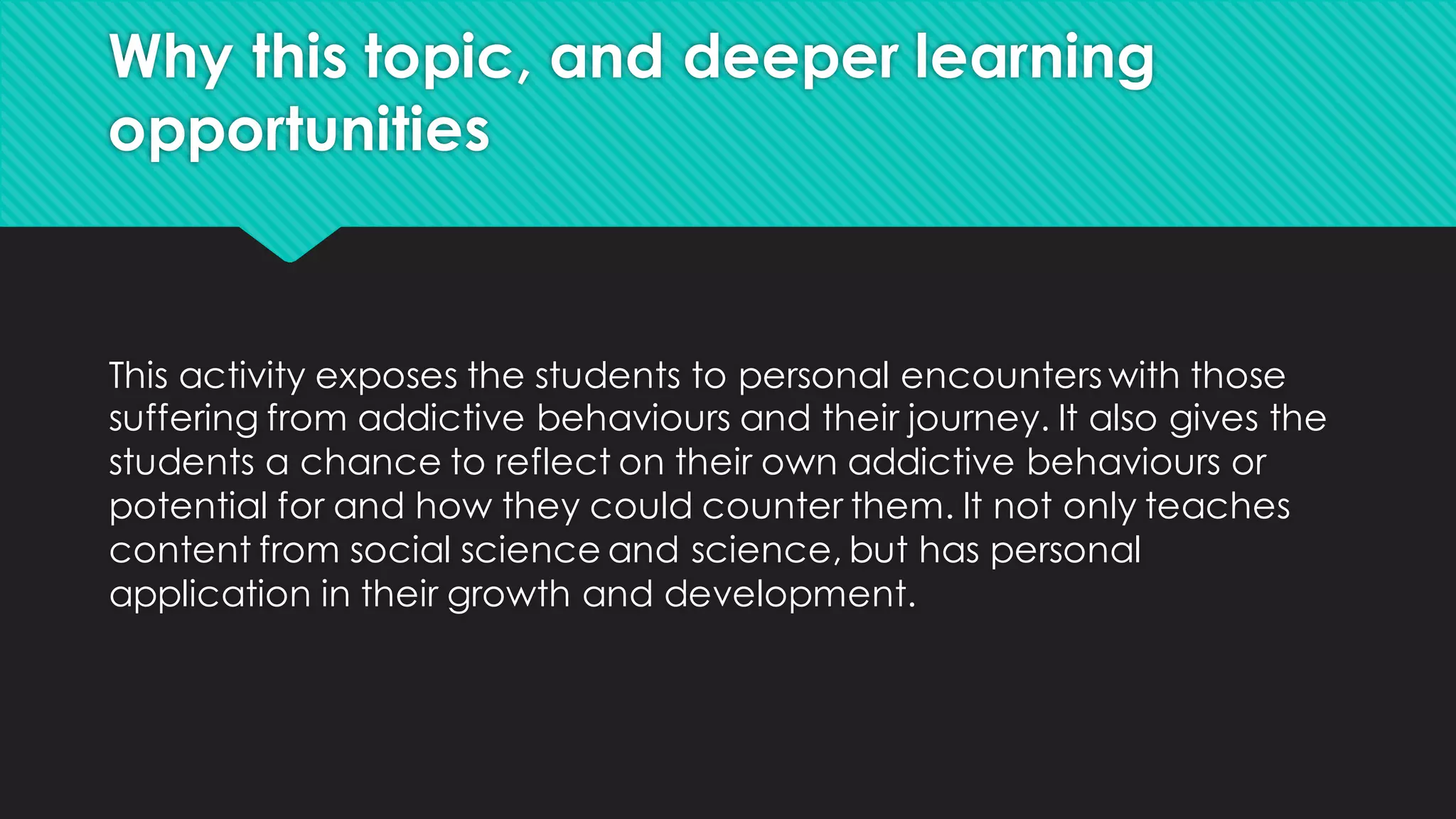 Project Based Learning Activity: Addictive | PDF