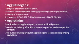 ROLE OF BLOOD GROUP | PPTX