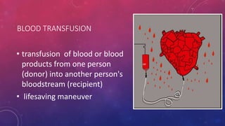 ROLE OF BLOOD GROUP | PPTX