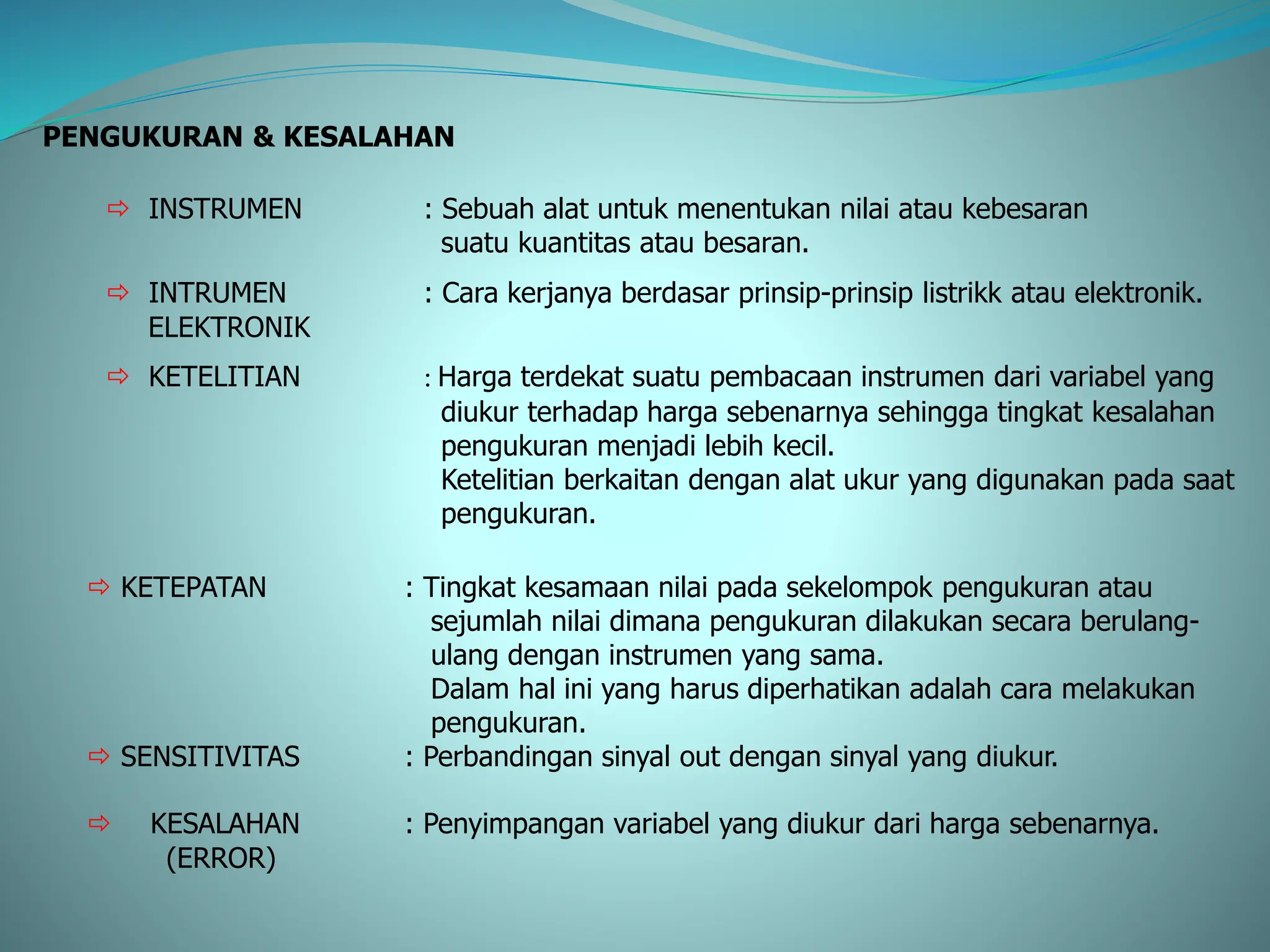 dasar Pengukuran besaran besaran listrik | PPTX