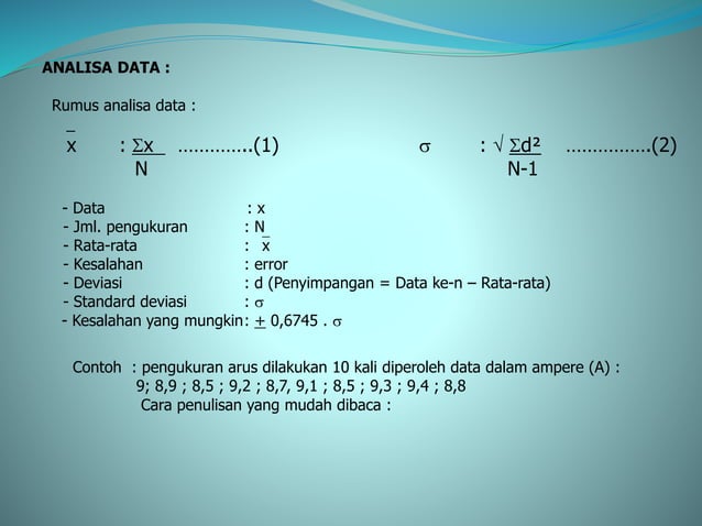 dasar Pengukuran besaran besaran listrik | PPTX