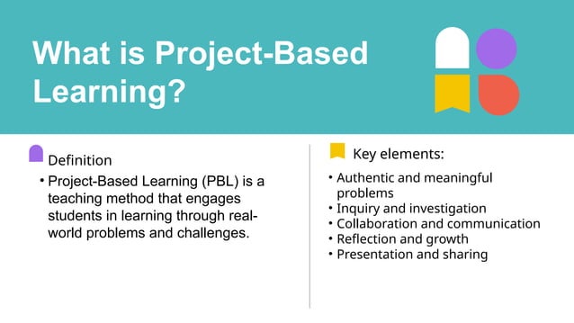 PBL.pptx presentation about project based learning | PPT
