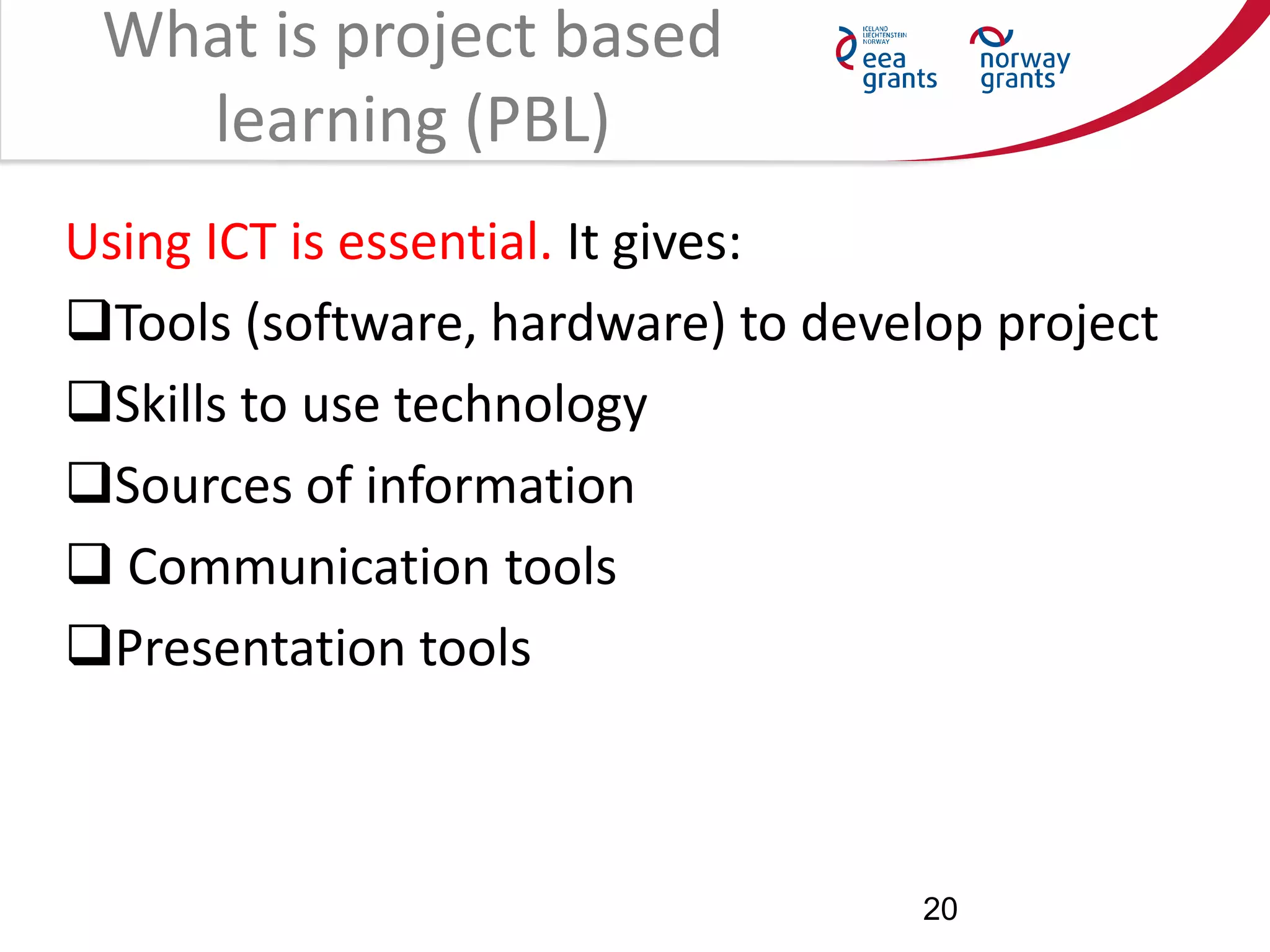 Project based learning with ICT | PDF