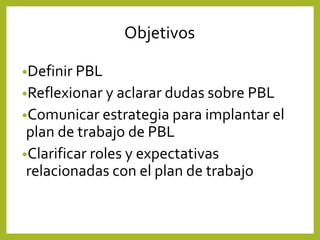 PBL presentation | PPTX