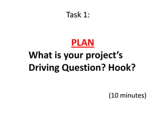 Pbl workshop-task | PPT
