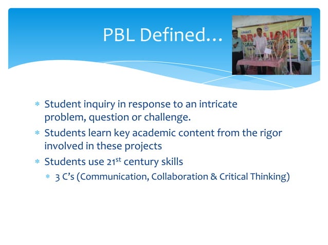 Project Based Learning | PPTX