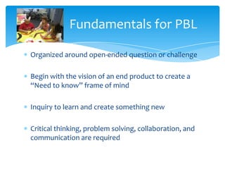 Project Based Learning | PPTX | Primary Education | Education