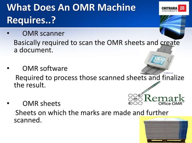 OMR Design And Evaluation System | PPTX | Desktop Publishing | Computer ...