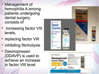 Dental Management of Hemophiliac patients | PPT