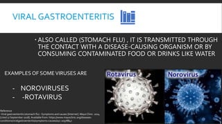 causes of gastroenteritis , viral ,bacterial , and parasite | PPTX