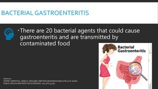 causes of gastroenteritis , viral ,bacterial , and parasite | PPTX